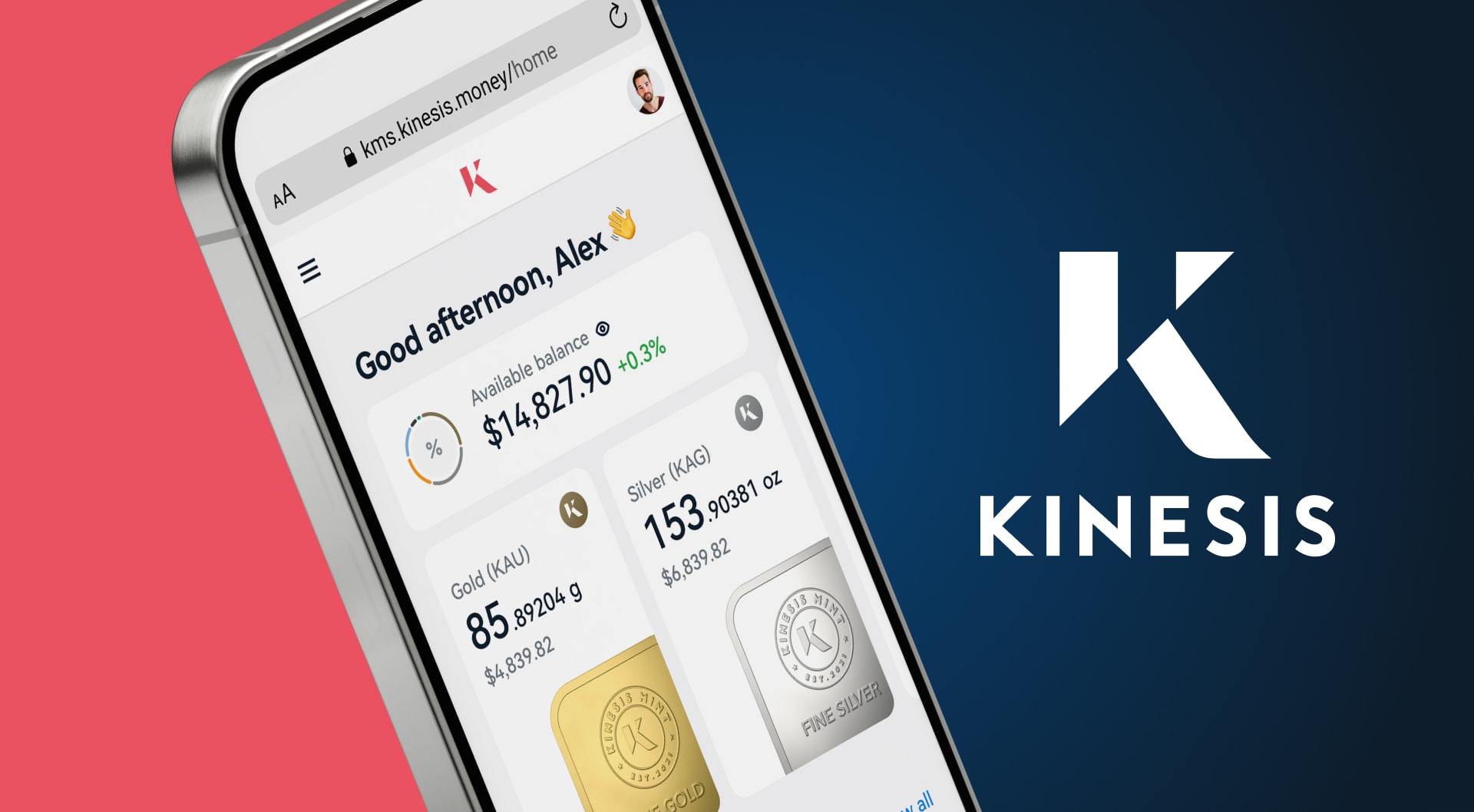 Buy, Manage and Trade Gold, Silver, and Digital Assets | Kinesis